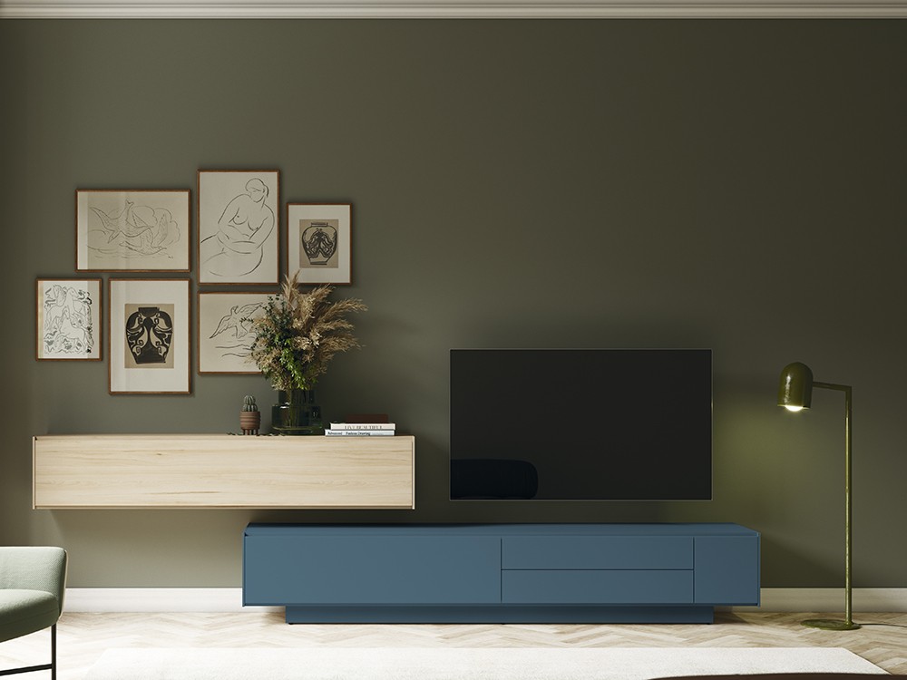 Composición salón Haya Addliving de Lagrama | Mobel 6000 | Seismil Studio