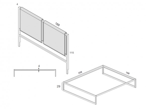 Cama Mark Kalm 05 de Mobenia | Mobel 6000 | Seismil Studio