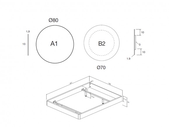 Cama Bubble Roma Kalm de Mobenia | Mobel 6000 | Seismil Studio