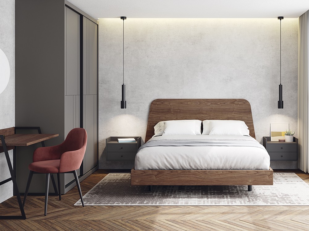 Cama Trapez Kalm de Mobenia | Mobel 6000 | Seismil Studio