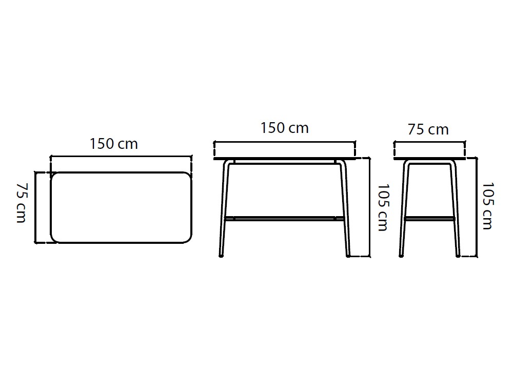 Mesa alta de comedor Rodona de Skyline | Mobel 6000 | Seismil Studio