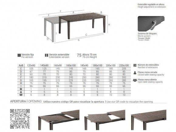 Mesa extensible Lando porcelánico de Cancio | Mobel 6000 | Seismil Studio