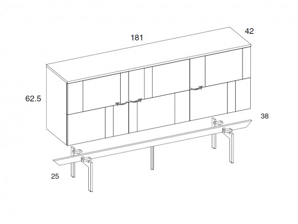 Aparador Keyboard de Mobenia | Mobel 6000 | Seismil Studio