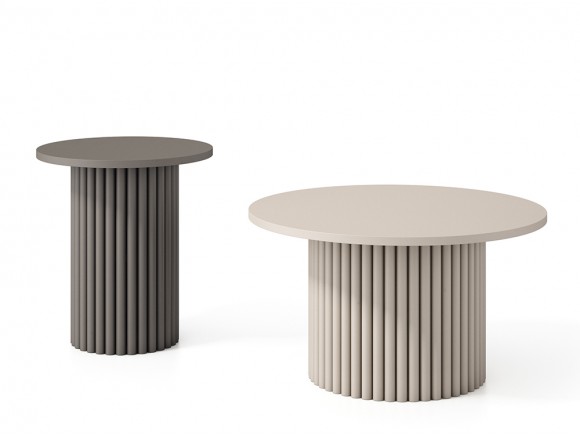 Mesa auxiliar o de centro Shitake de Mobenia | Mobel 6000 | Seismil Studio