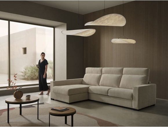 Sofá cama chaiselongue Crono de Mopal | Mobel 6000 | Seismil Studio