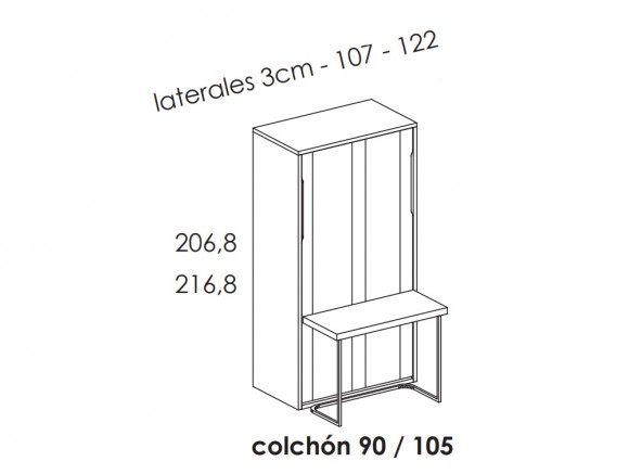 cama abatible vertical con escritorio Tegar | MOBliving | Mobel 6000 ...
