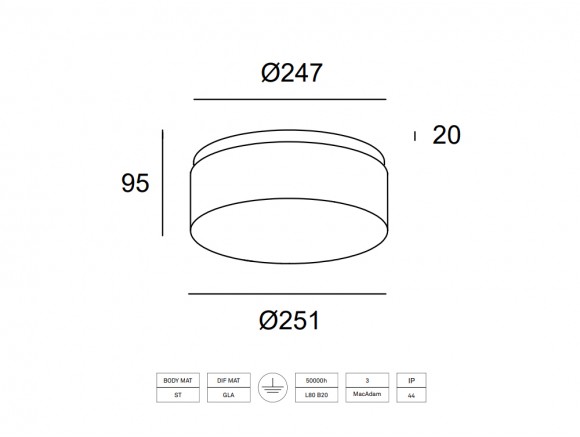 Plafón Vetro Leds C4 | Mobel 6000 | Seismil Studio